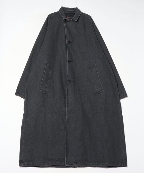 TOWNCRAFT（タウンクラフト）の「TOWN CRAFT/タウンクラフト BALMACAAN DENIM COAT バルマカンデニムコート（ステンカラーコート）」 - WEAR
