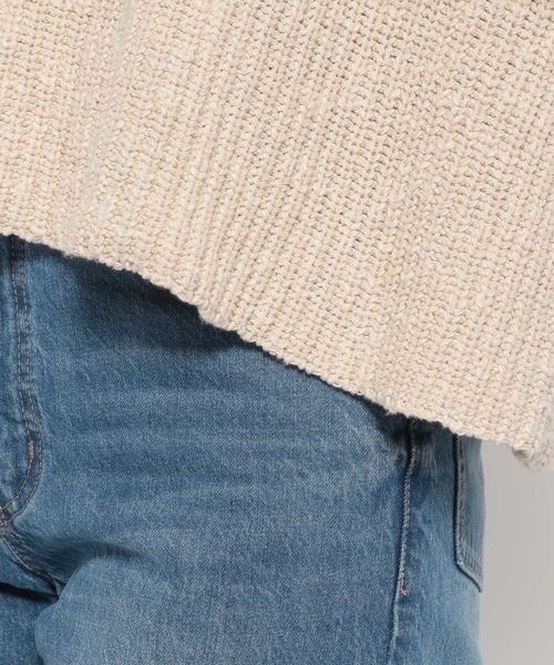 LOWRYS FARM（ローリーズファーム）の「スラブヤーンクロップドロングスリーブ 187982（ニット/セーター）」 - WEAR