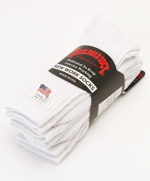 Railroad Sock（レイルロードソック）の「RAIL ROAD SOCK/レイルロードソック 3PACK CREW WORK ...