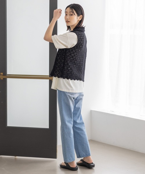 LAKOLE（ラコレ）の「モチーフレースニットベスト / 963293（ベスト）」 - WEAR