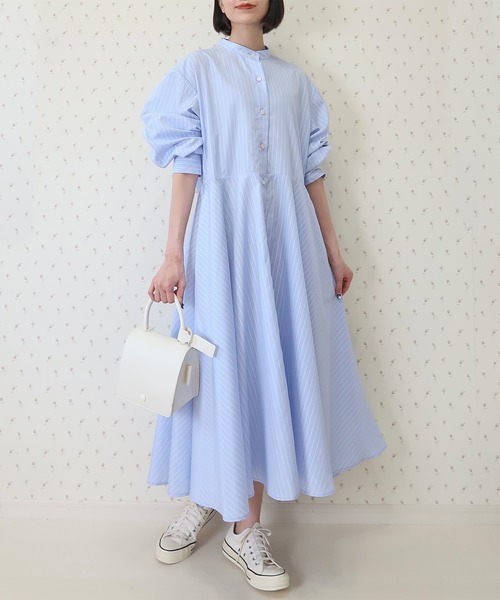 INTERPLAY（インタープレイ）の「【INTERPLAY x MAYUKO】ドレープフレア ワンピース（ワンピース）」 - WEAR