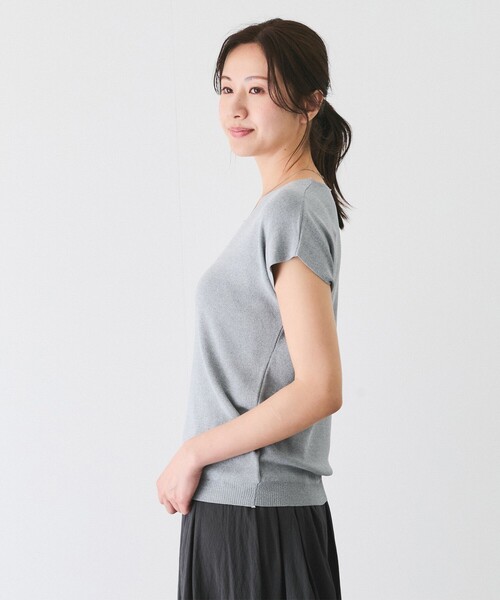 Jayro（ジャイロ）の「Vネックフレンチ袖ニット（ニット/セーター）」 - WEAR