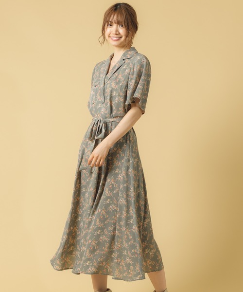 Rewde（ルゥデ）の「花柄ｼｬﾂﾜﾝﾋﾟｰｽ（0R05-07177）（ワンピース）」 - WEAR