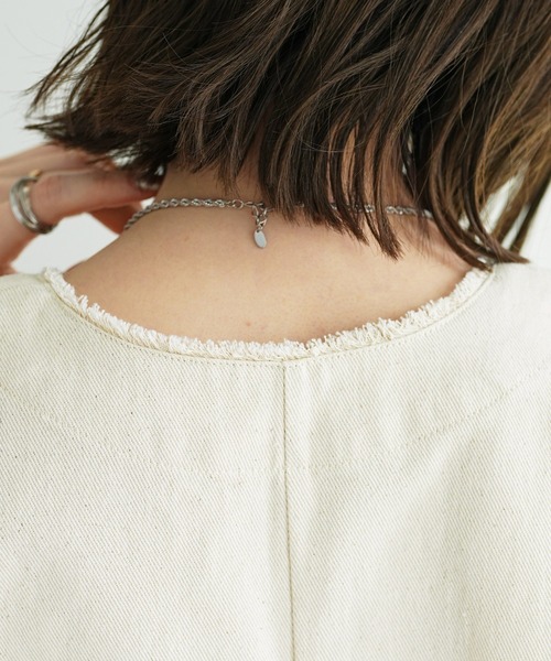 Discoat（ディスコート）の「【WEB限定】ツイルベスト×ワンピース（ワンピース）」 - WEAR