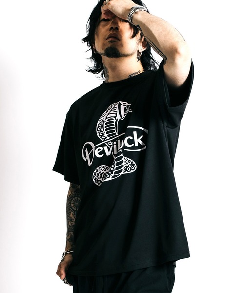 DEVILOCK（デビロック）の「【ムラサキスポーツ別注】DEVILOCK/デビロック UVケア 水陸両用/ユーティリティ バックプリントTシャツ/ラッシュガード/ROCK DVL23-SS ...