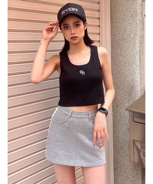 GYDA（ジェイダ）の「GG embroidery テレコタンクトップ（タンクトップ）」 - WEAR