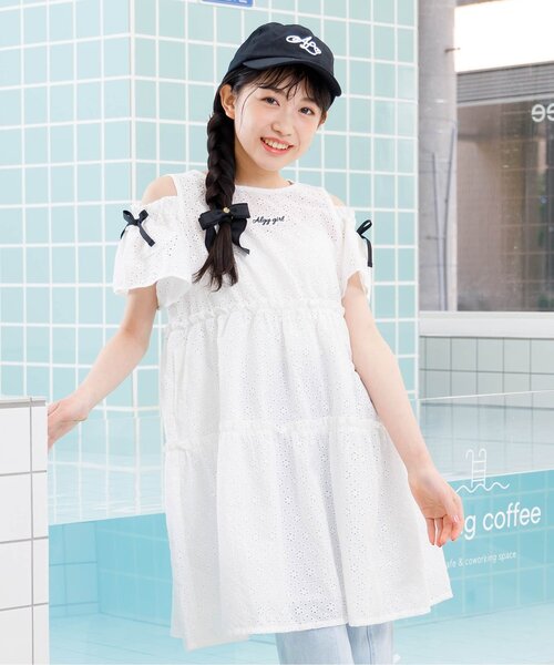 ALGY（アルジー）の「オフショルティアードワンピ（ワンピース）」 - WEAR