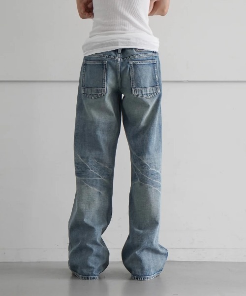 FAX COPY EXPRESS The Wide Denim in Light Wash（デニムパンツ）｜Fax Copy Express（ファックスコピーエクスプレス）のファッション通販 ...