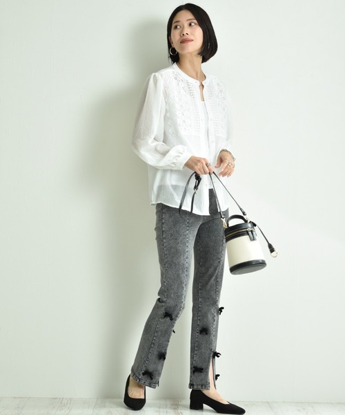 INTERPLANET（インタープラネット）の「Eボイル＊レース長袖シャツ（シャツ/ブラウス）」 - WEAR