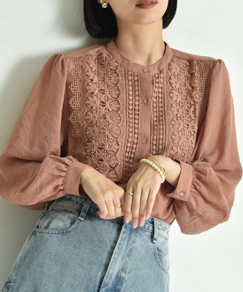 INTERPLANET（インタープラネット）の「Eボイル＊レース長袖シャツ（シャツ/ブラウス）」 - WEAR