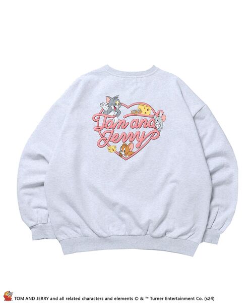 Tom＆Jerry（トムアンドジェリー）の「【SEQUENZ（シークエンズ）】TJ HEART C/N SWEAT / トムとジェリー スウェット クルーネック（スウェット）」 - WEAR