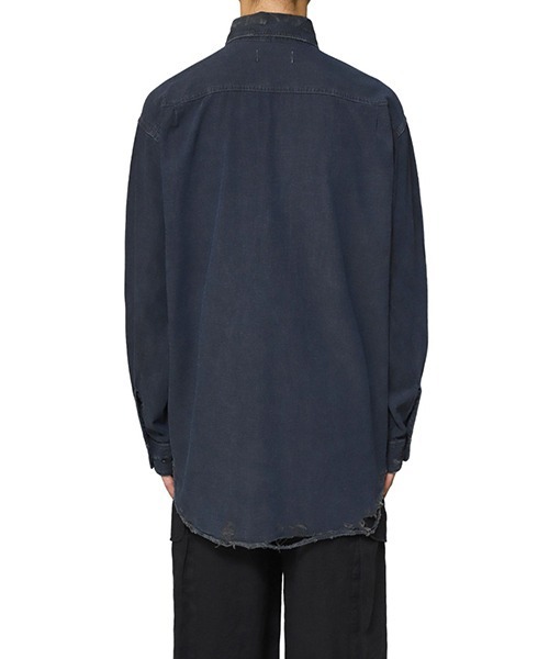 marka（マーカ）の「marka / マーカ：DAMAGE SHIRT - organic cotton chambray -：M24B-03SH01C[COR]（Tシャツ/カットソー ...