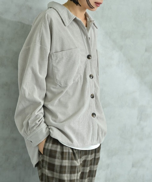 INTERPLANET（インタープラネット）の「ポケット付きコーデュロイシャツ（シャツ/ブラウス）」 - WEAR