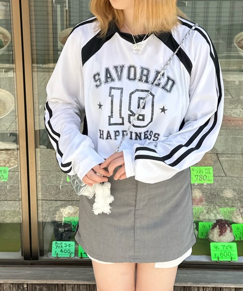 shrita（シュリータ）の「ナンバリングユニフォームロンT【低身長さん向けSサイズ展開あり】（Tシャツ/カットソー）」 - WEAR
