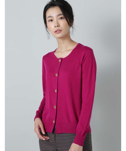 NATURAL BEAUTY BASIC（ナチュラルビューティベーシック）の「【雑誌掲載】ハトメボタンニットカーデ（カーディガン/ボレロ ...