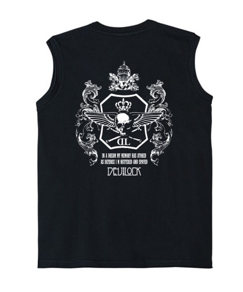 【セール】【ムラサキスポーツ別注】DEVILOCK/デビロック UVケア 水陸両用/ユーティリティ バックプリントタンクトップ/ラッシュガード/ROCK DVL23-TNK-02（ラッシュ ...