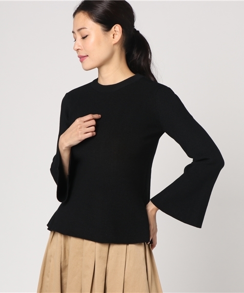 Prefer SHIPS（プリファーシップス）の「Prefer SHIPS: フレアスリーブプルオーバー（ニット/セーター）」 - WEAR
