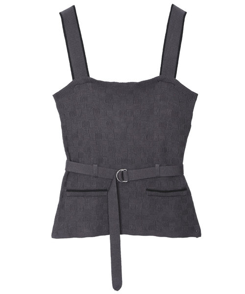 AMERI（アメリ）の「RETRO KNIT CAMISOLE（キャミソール）」 - WEAR