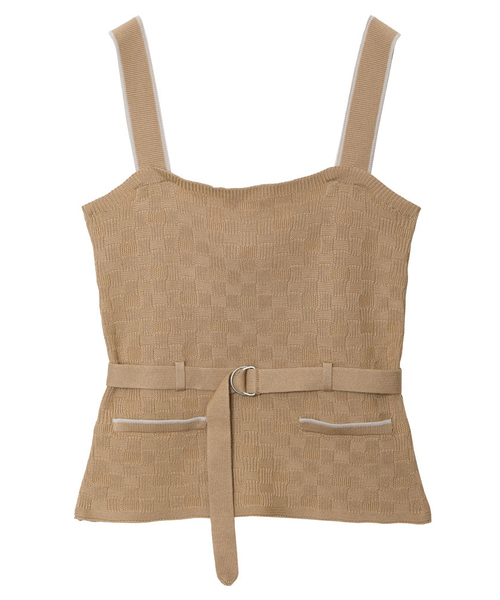 AMERI（アメリ）の「RETRO KNIT CAMISOLE（キャミソール）」 - WEAR