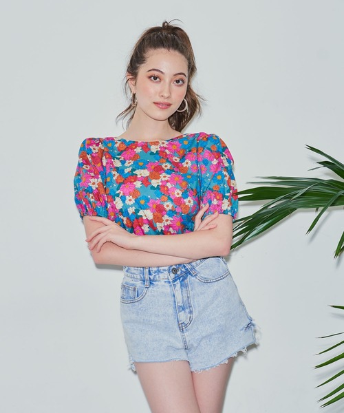 BLONDEY（ブロンディ）の「2wayボタニカルフラワーブラウス（シャツ/ブラウス）」 - WEAR