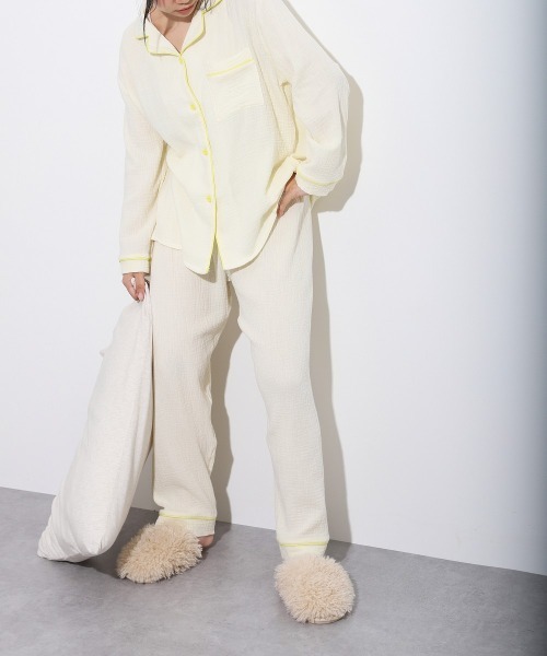 QFORON（キュフォロン）の「ガーゼ生地パジャマセットアップ（ルームウェア/パジャマ）」 - WEAR