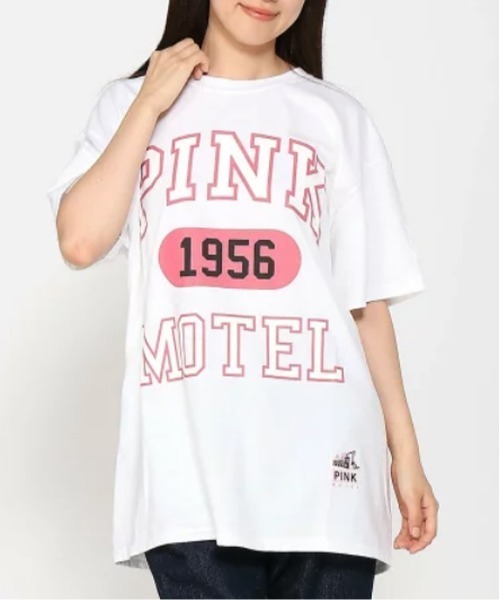 【セール】M1447 PINK MOTEL カレッジTEE（Tシャツ/カットソー）｜RNA（アールエヌエー）のファッション通販 - ZOZOTOWN