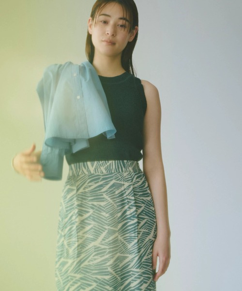 KBF（ケイビーエフ）の「KBF 配色ニットタンク（タンクトップ）」 - WEAR