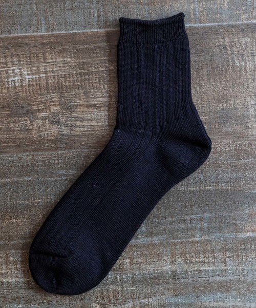HARUSAKU（ハルサク）の「HARUSAKU RIB HALF SOCKS：ハルサク リブハーフソックス（ソックス/靴下）」 - WEAR