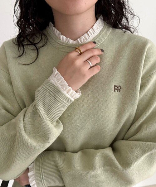 セール】バンドカラーフリルシャツ（シャツ/ブラウス）｜fredy emue