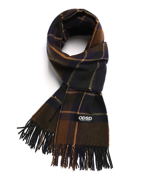 ODD STUDIO（オッドスタジオ）の「ODD STUDIO(オッドスタジオ)/Basic Knit Check Muffler/ベーシックニットチェックマフラー（マフラー）」 - WEAR