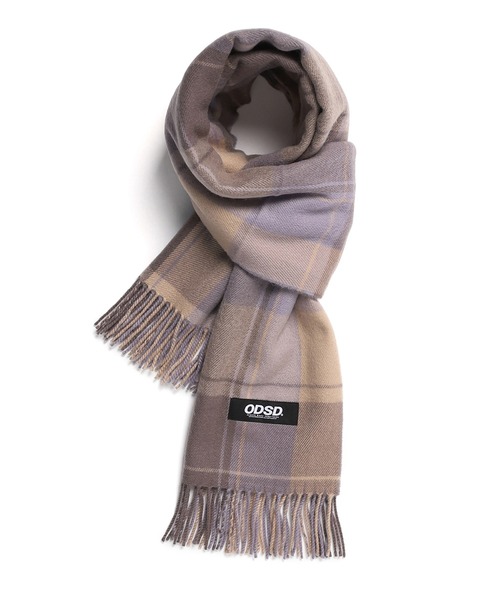 ODD STUDIO（オッドスタジオ）の「ODD STUDIO(オッドスタジオ)/Basic Knit Check Muffler/ベーシックニットチェックマフラー（マフラー）」 - WEAR