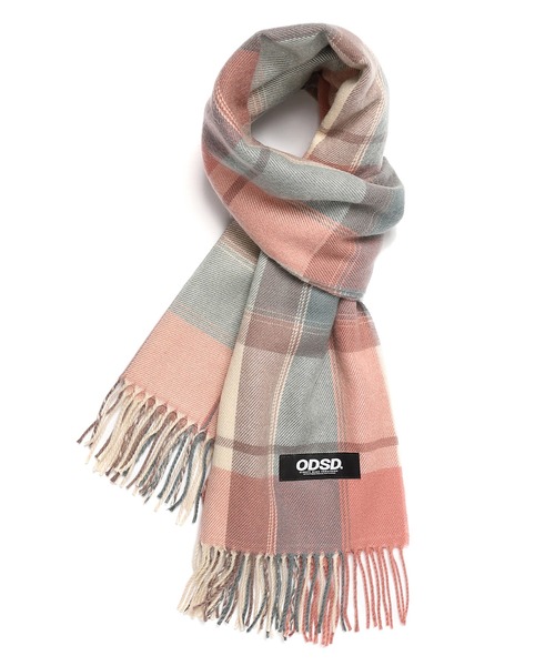 ODD STUDIO（オッドスタジオ）の「ODD STUDIO(オッドスタジオ)/Basic Knit Check Muffler/ベーシックニットチェックマフラー（マフラー）」 - WEAR