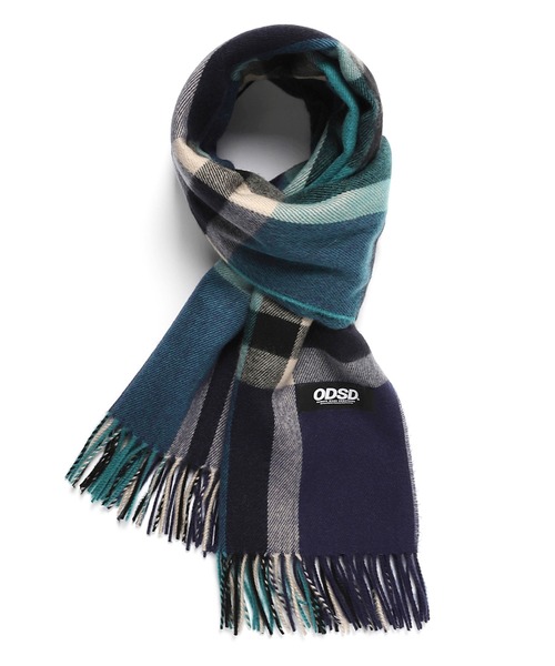 ODD STUDIO（オッドスタジオ）の「ODD STUDIO(オッドスタジオ)/Basic Knit Check Muffler/ベーシックニットチェックマフラー（マフラー）」 - WEAR