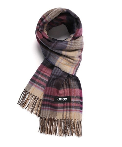 ODD STUDIO（オッドスタジオ）の「ODD STUDIO(オッドスタジオ)/Basic Knit Check Muffler/ベーシックニットチェックマフラー（マフラー）」 - WEAR