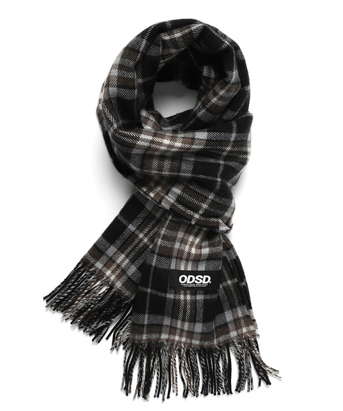 ODD STUDIO（オッドスタジオ）の「ODD STUDIO(オッドスタジオ)/Basic Knit Check Muffler/ベーシックニットチェックマフラー（マフラー）」 - WEAR