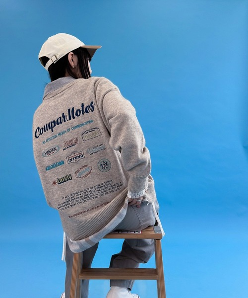 niko and...（ニコアンド）の「[MODE NORM CORE]エンブロイダリーニットプルオーバー（ニット/セーター）」 - WEAR