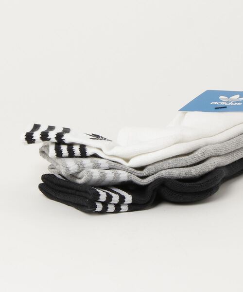 adidas（アディダス）の「トレフォイル アンクルソックス 3足組み [TREFOIL ANKLE SOCKS 3 PAIRS] アディダス ...