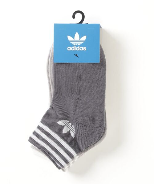 adidas（アディダス）の「トレフォイル アンクルソックス 3足組み [TREFOIL ANKLE SOCKS 3 PAIRS] アディダス ...