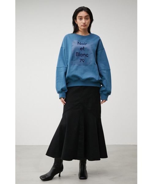 AZUL by moussy（アズールバイマウジー）の「FLOCKY PRINT PULLOVER/フロッキープリントプルオーバー（スウェット ...