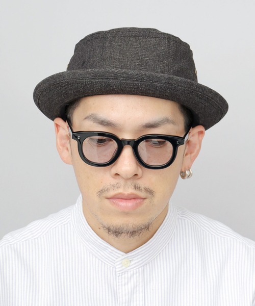 ReqHatter（レックハッター）の「選べる3素材 楕円型クラウン ポークパイハット（デニム・ツイル・スウェット）（ハット）」 - WEAR