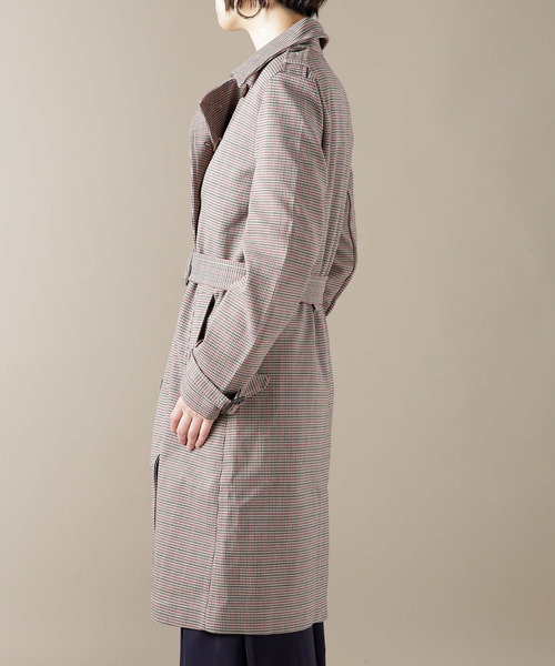 MKT Studio（エムケイティストゥディオ）の「【FUDGE 12月号掲載】MKT Studio/チェックトレンチコート（トレンチコート）」 - WEAR