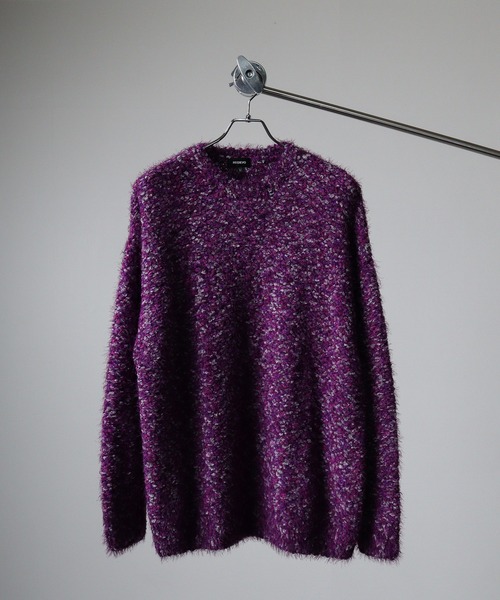 Fancy shaggy crew neck knit / ファンシーシャギー クルーネックニット unisex（ニット/セーター ...