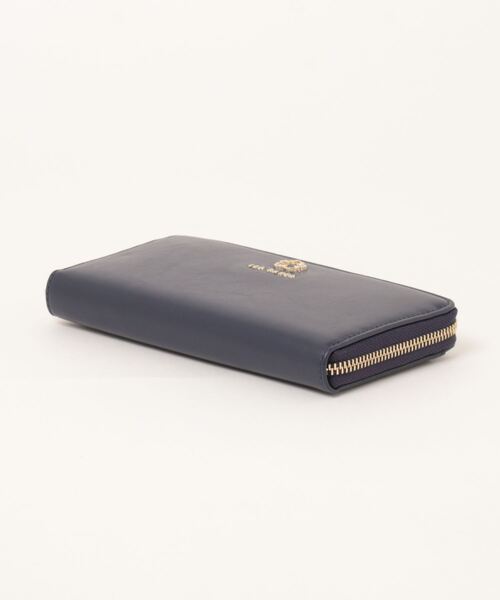 Ted Baker（テッドベーカー）の「JORJANA マグノリア レザー ラウンドジップ ウォレット/長財布(ダークブルー)（財布）」 - WEAR