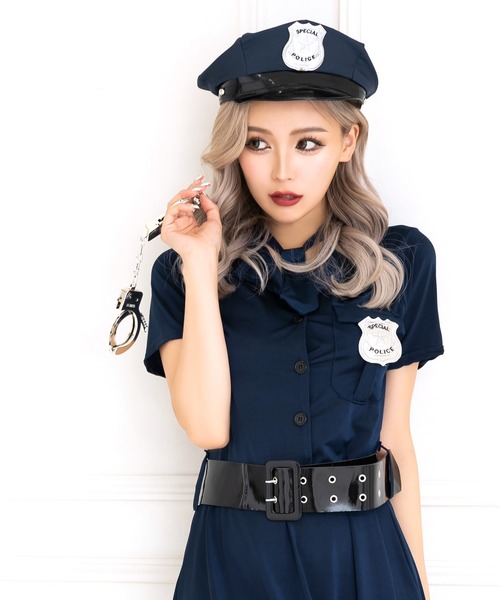 Police(ポリス)の「コスプレ 5点set ウエストベルト付きcuteミニポリス(コスチュームパーティーグッズ)」 Wear