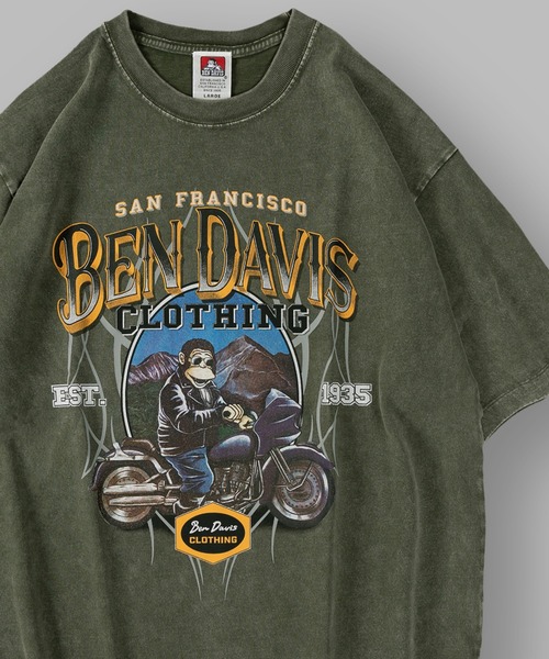 BEN DAVIS（ベンデイビス）の「【BENDAVIS／ベンデイビス】MOTORCYCLE SHOP VNTG TEE/ヴィンテージ ...