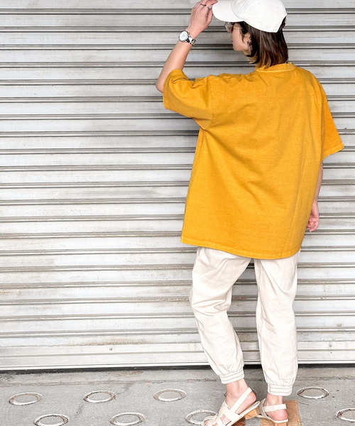 Java（ジャバ）の「《JaVa ジャバコラボ》古着風ストリートMIX。綿100%ヘヴィーウエイト胸ポケピグメントTシャツ（Tシャツ/カットソー）」 - WEAR