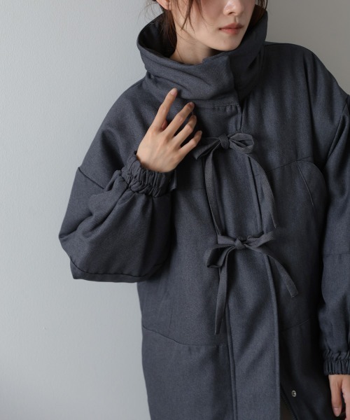 セール】中綿フロントリボンモンスターコート（ダウンジャケット