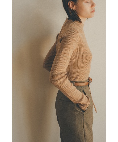 CLANE（クラネ）の「HIGH NECK RIB KNIT TOPS（ニット/セーター）」 - WEAR