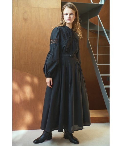 Estella.K（エステラケー）の「Bibi Lace-trimmed dress 切り替えレースドレス（ワンピース）」 - WEAR