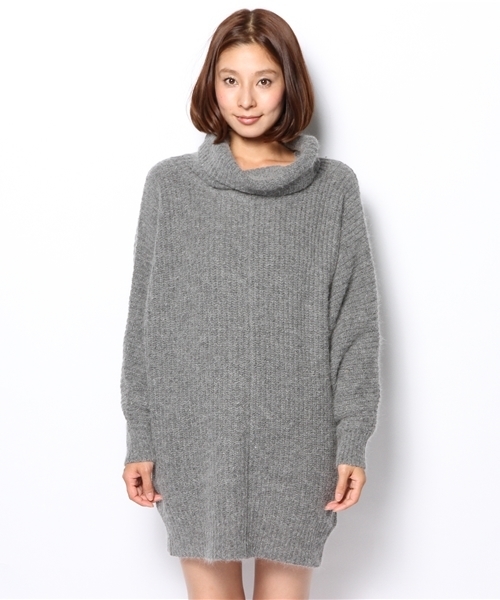 nano・universe（ナノユニバース）の「ANG混オフタートルニットワンピース L/S（ワンピース）」 - WEAR